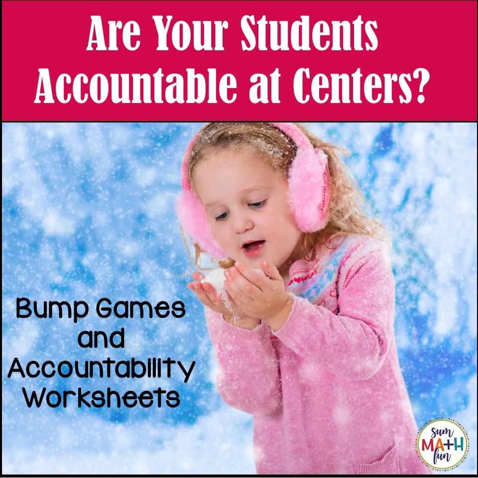 Student Accountability In Math Centers - Sum Math Fun