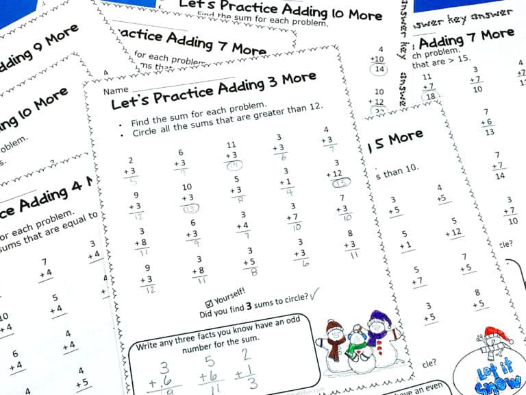Student Accountability In Math Centers - Sum Math Fun
