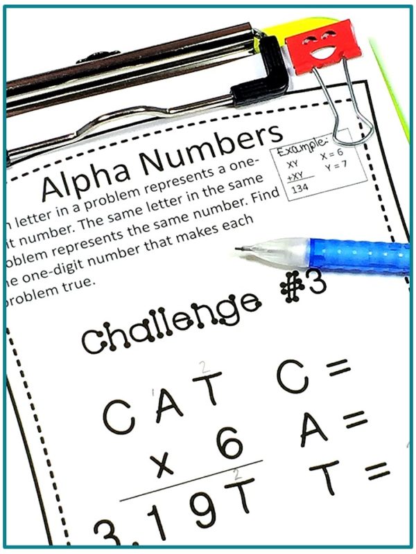 Early Finishers and Gifted - {Free} Printables - Sum Math Fun