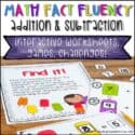 Spring - Addition and Subtraction Color by Number - Sum Math Fun