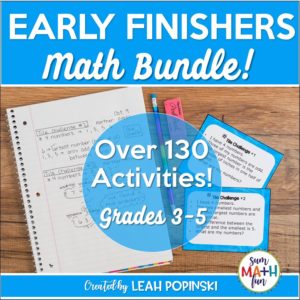 Early Finishers {Problem Solving} Logic Puzzles - 3rd 4th 5th Grades ...
