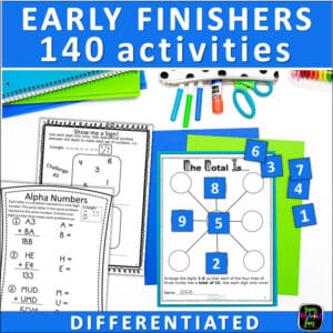 Early Finishers Activities Pack #1 Fast Finishers Brain Teasers Gifted ...