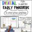 Digital and Print Early Finishers Math Challenges | Distance Learning ...