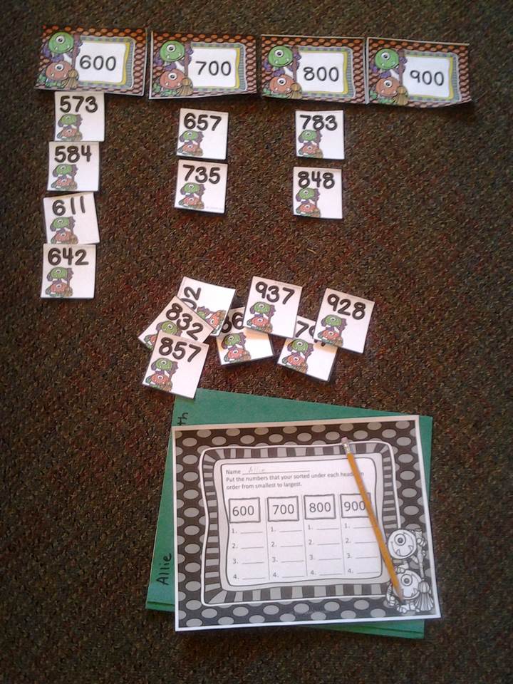 Halloween Activities: Third Grade Place Value - Rounding - Sum Math Fun