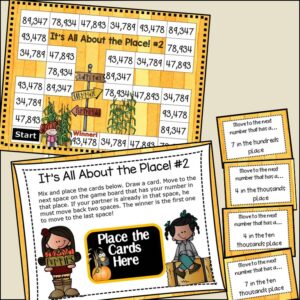 Fall Activities Place Value: Engaging and Fun Review and Practice