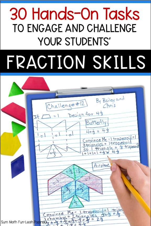Equivalent Fraction Activities - Hands On Task Cards - Sum Math Fun