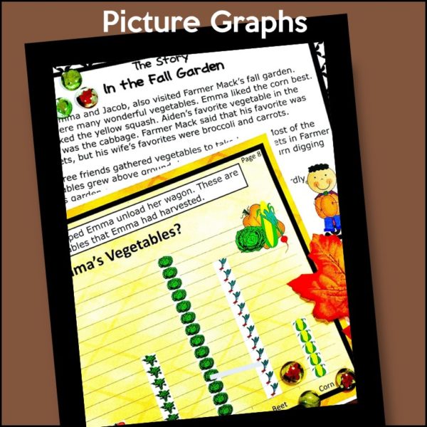 Fall Bar Graphs and Pictographs NO PREP! Graphing With Worksheets - Sum ...