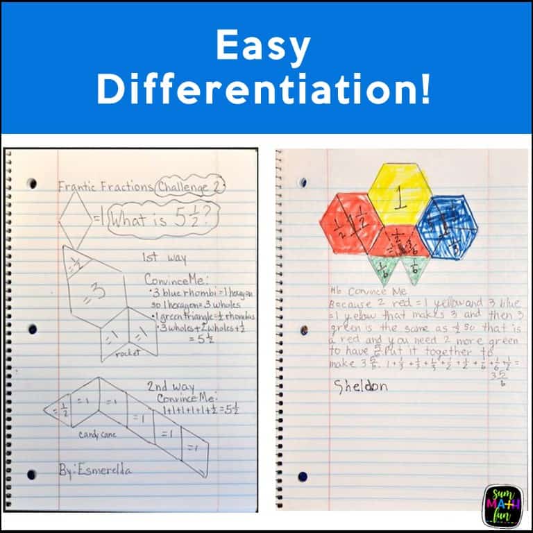 Equivalent Fraction Activities - Hands On Task Cards - Sum Math Fun
