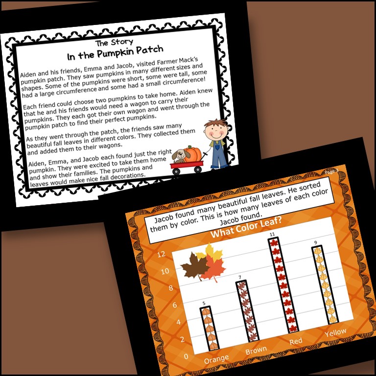 Fall Bar Graphs and Pictographs NO PREP! Graphing With Worksheets - Sum ...