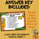 Thanksgiving Scavenger Hunt Word Problems - Sum Math Fun