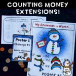 Counting Money Task Cards-Build a Snowman - Sum Math Fun