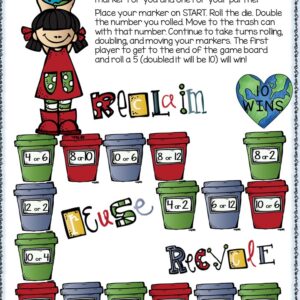 Earth Day Games First & Second Grades - Sum Math Fun