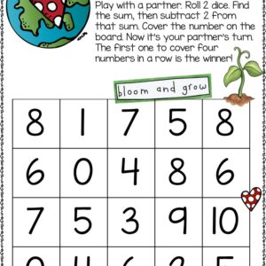 Earth Day Games First & Second Grades - Sum Math Fun