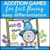 Fact Fluency - Addition Games for Easy Differentiation - Sum Math Fun