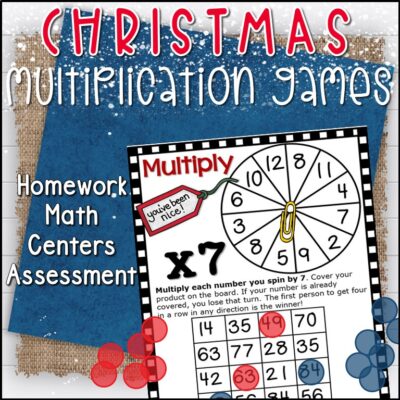 Christmas Multiplication Facts Game (2s to 12s) - Sum Math Fun