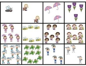 Spring Math Sorts - Subitizing and Math Numeracy - Sum Math Fun