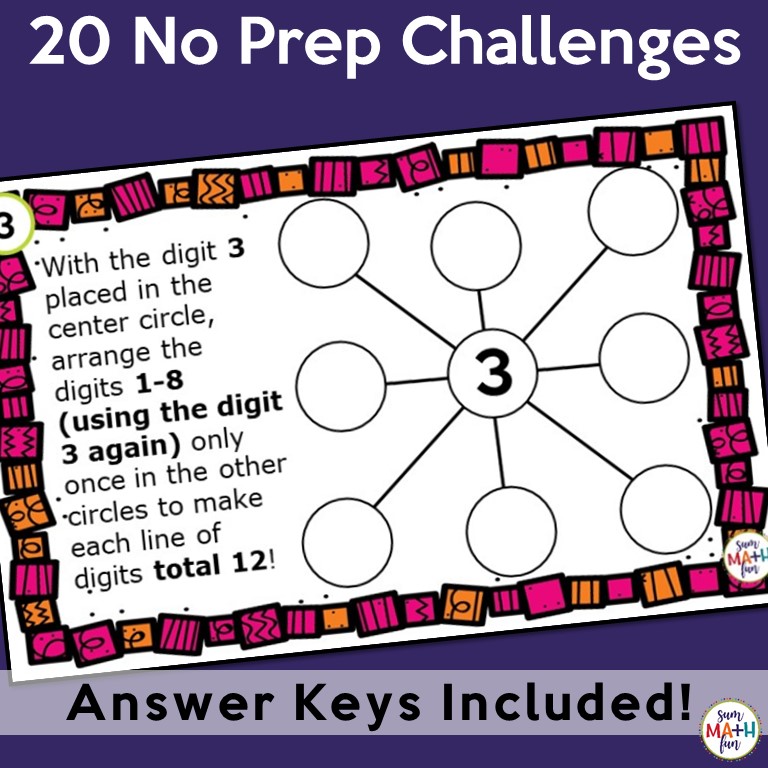 Early Finisher & Gifted Activities - Mathematical Reasoning - Problem ...