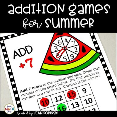 Summer Addition Games - Sum Math Fun