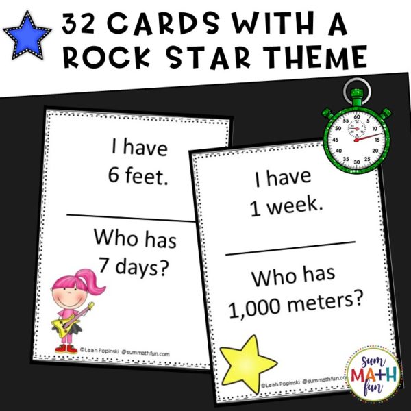 Measurement Activities I Have, Who Has Game - Sum Math Fun
