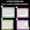 Multi-Step Word Problem Task Cards 4th Grade - Sum Math Fun