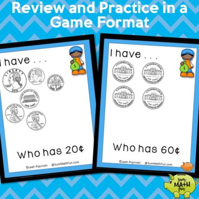 Counting Money Game - I have Who has Game - Sum Math Fun