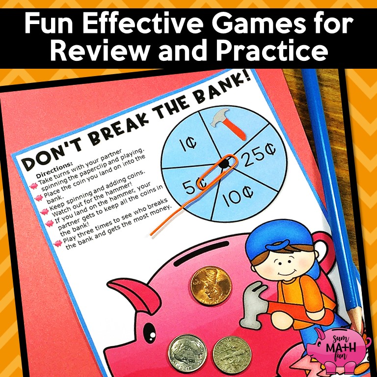 Money Counting Coins Games Math Centers Sum Math Fun