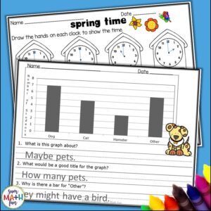 Math Worksheets - Math Activities for March - Sum Math Fun
