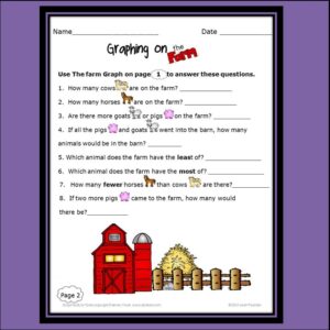 Farm Graphing - Graphs and Worksheets - Sum Math Fun