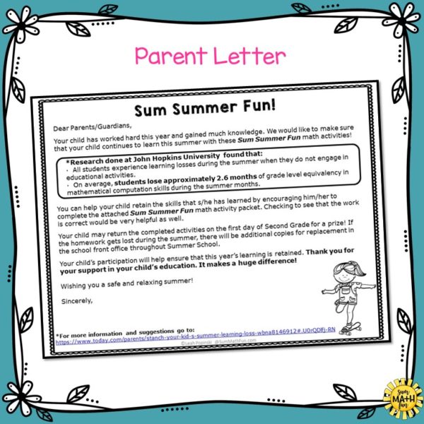 Summer Packet For Third Grade Math - Sum Math Fun