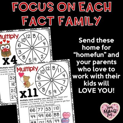 Valentine's Day Multiplication Games - Build Fact Fluency! - Sum Math Fun