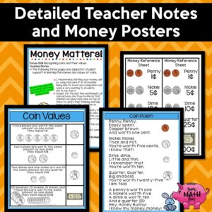 Money - Counting Coins - Games - Math Centers - Sum Math Fun