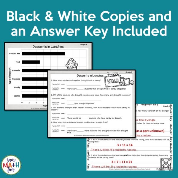 Ocean Unit - Aquarium Field Trip Graphing - Sum Math Fun