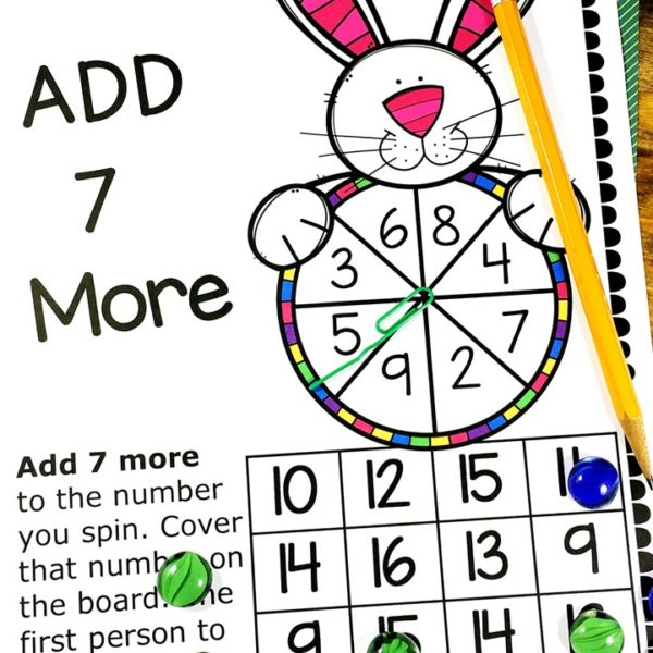 No Prep Spring Addition Games for Easy Differentiation - Sum Math Fun