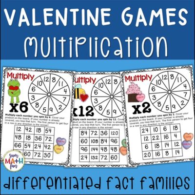 Valentine's Day Multiplication Games - Build Fact Fluency! - Sum Math Fun