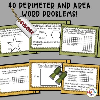 Area and Perimeter Task Cards - Sum Math Fun