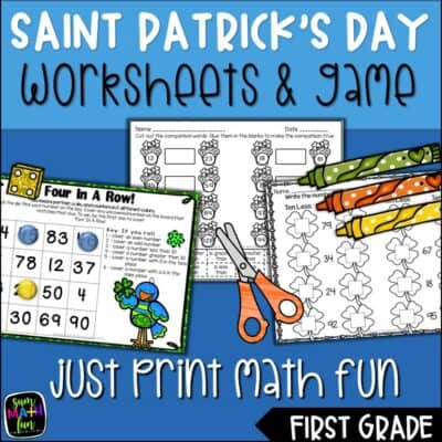 Saint Patrick's Day Math Activities for First Grade - Sum Math Fun