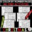 Christmas - Addition and Subtraction Color by Number - Sum Math Fun