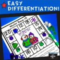 Addition Worksheets - Bump Games - Winter Theme - Sum Math Fun