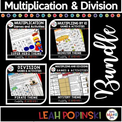 Multiplication and Division Games - 26 Activities Bundled! - Sum Math Fun