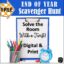 End-of-Year Math Scavenger Hunt - No Prep Activity for Kids