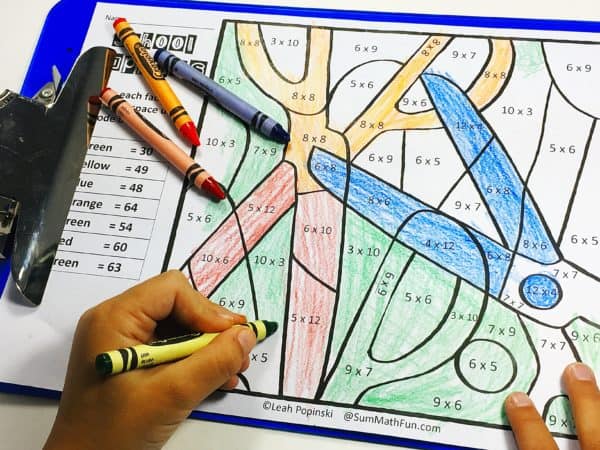 5 Reasons to Use Color-by-Number Math Worksheets