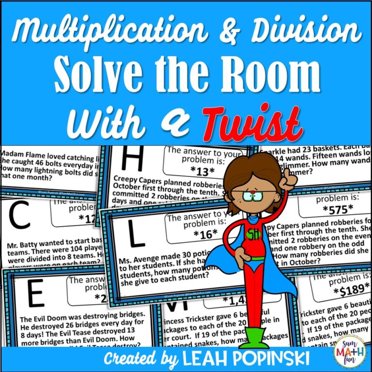 Math Scavenger Hunts - Fun Fridays On Fire! - Sum Math Fun