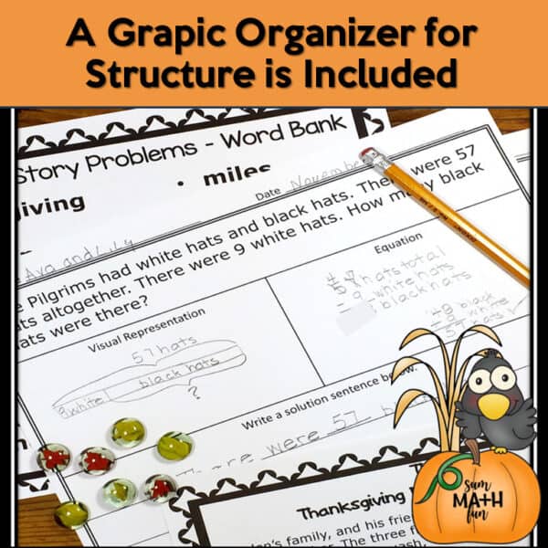 Thanksgiving Word Problems - Addition and Subtraction-2nd Grade ...