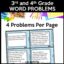 Multi-Step Word Problems - 24 Self-Checking Task Cards