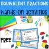 FREE Equivalent Fraction Task Cards Hands-On - Sum Math Fun