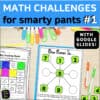 Math Challenges for Smarty Pants #1 || Google Slides || Distance ...