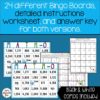 Multiplication Bingo Game Boards 2-Digit x 2-Digit Digital and Print ...