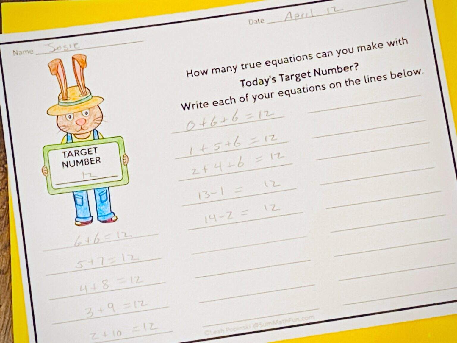 2 Easy Steps to a 100% No-Prep Math Time-Filler - Sum Math Fun