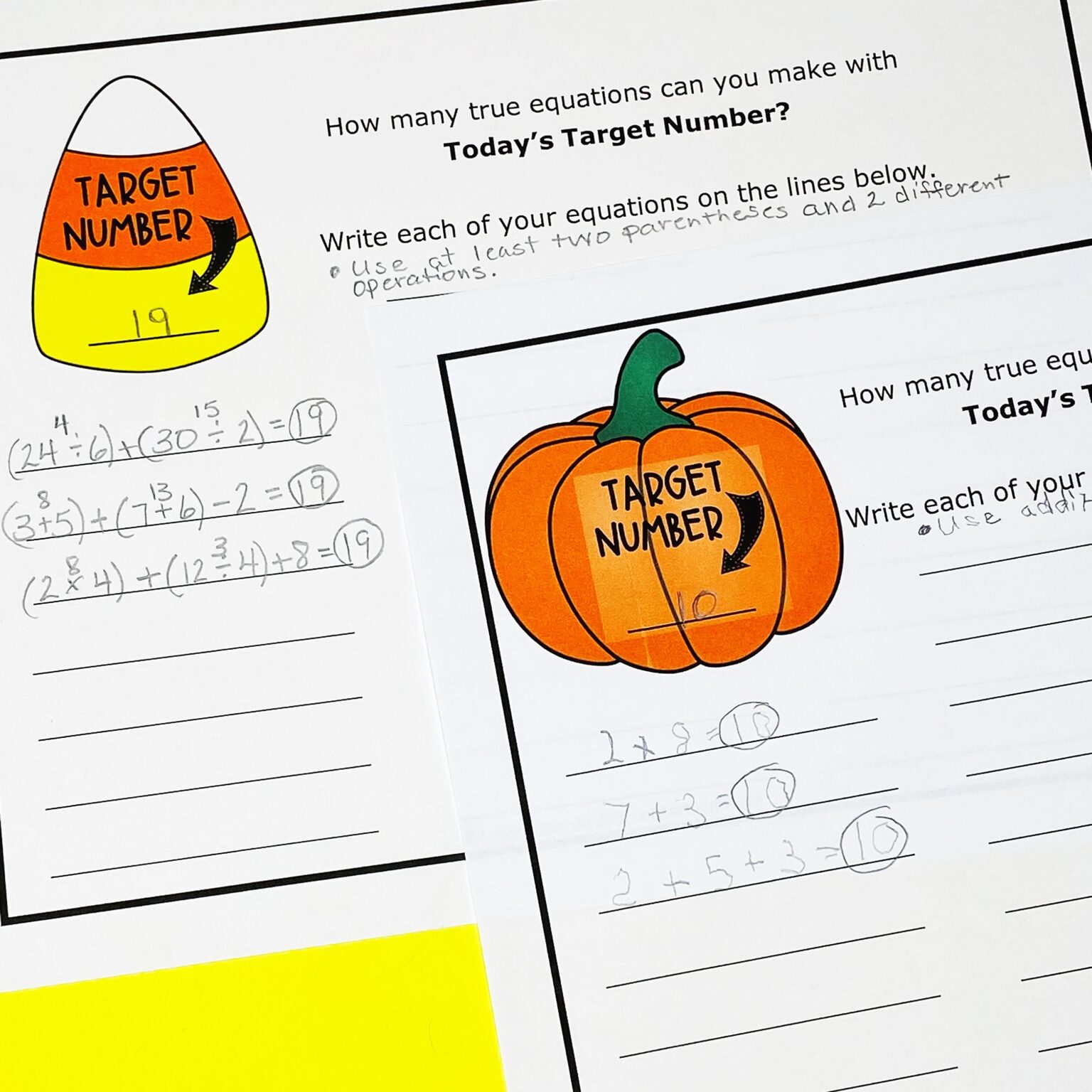 2 Easy Steps to a 100% No-Prep Math Time-Filler - Sum Math Fun