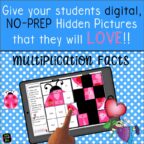 Google Slides™ Valentine Hidden Picture | Multiplication Division ...
